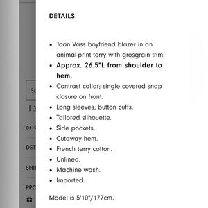 Joan Vass | Jackets & Coats | Neiman Marcus Joan Vass Animalprint ...